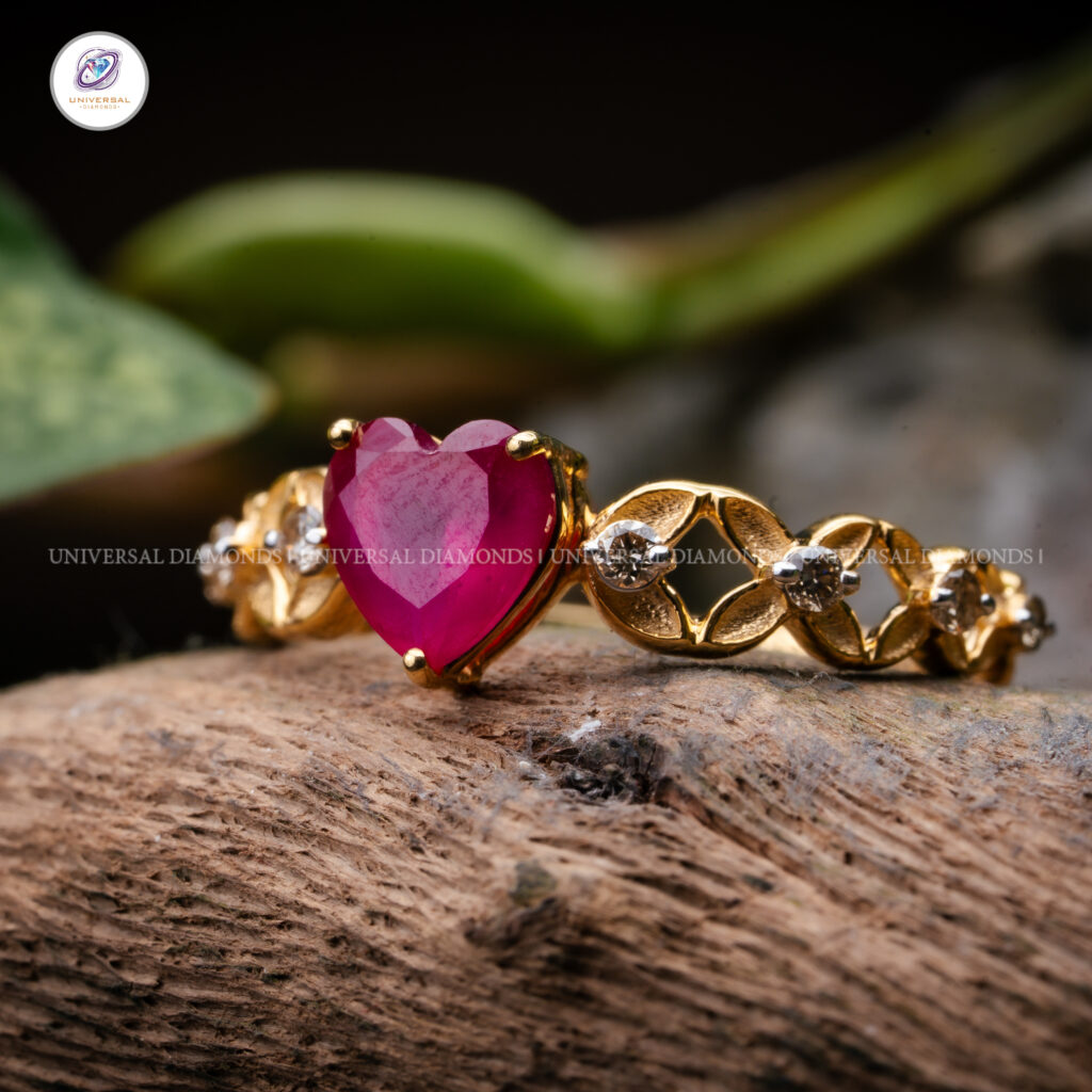 Red Heart Ring at best price in Nepal - Universal Diamonds